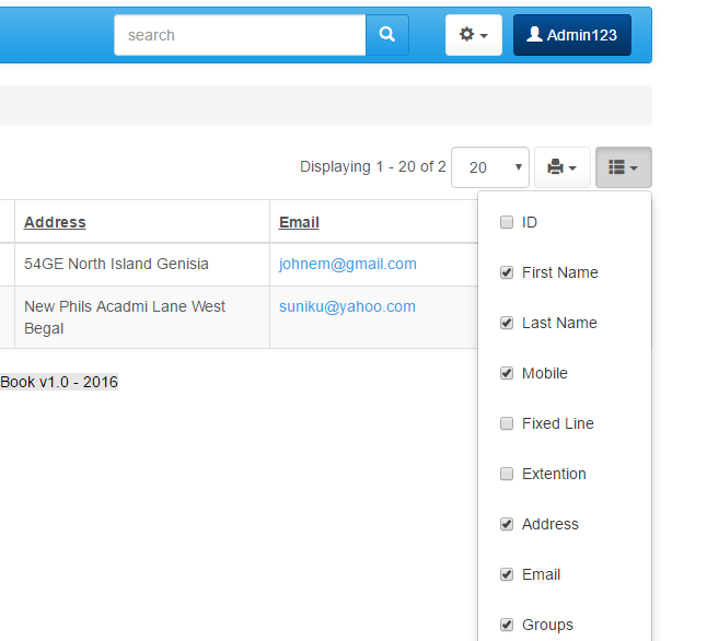 Address Book PHP download | SourceForge.net