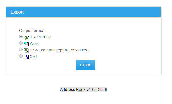 Address Book PHP download | SourceForge.net