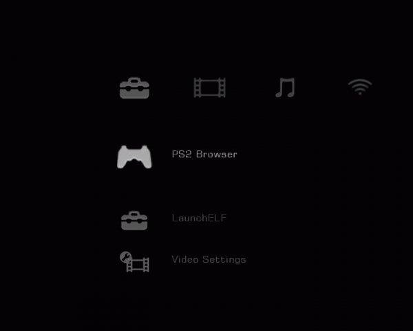 ps2 home screen