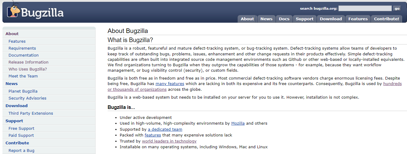 what is bugzilla