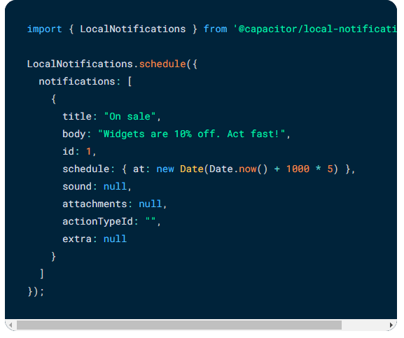 capacitor typescript