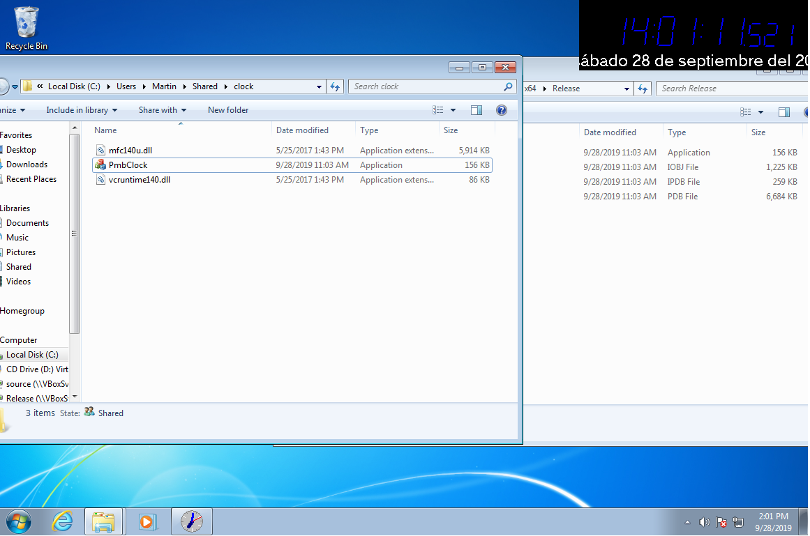 Clock Windows 7 Program