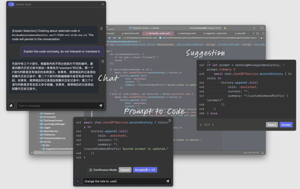 xcode copilot plugin