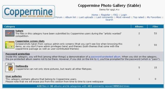 coppermine gallery
