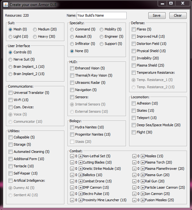 Create your own Armor - GUIProject Profiles - Reviews, Download ...