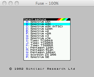Fuse - the Free Unix Spectrum Emulator download Fuse - the Free Unix Spectrum Emulator download