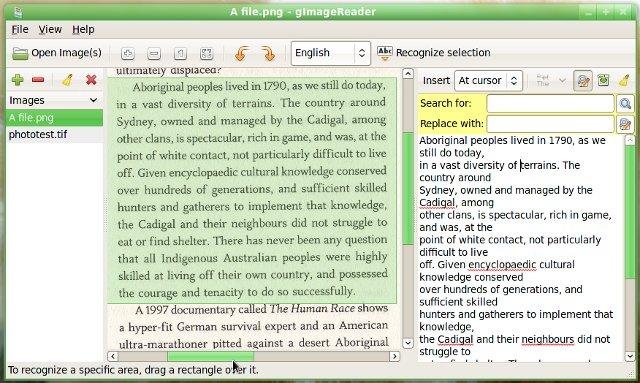 Gimagereader Scanner GImageReader Qt5 OCR Application
