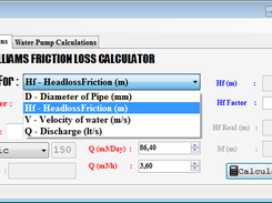 Hazen&Willams Calculator download | SourceForge.net