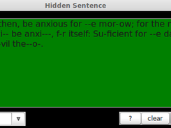 Hidden sentence download | SourceForge.net