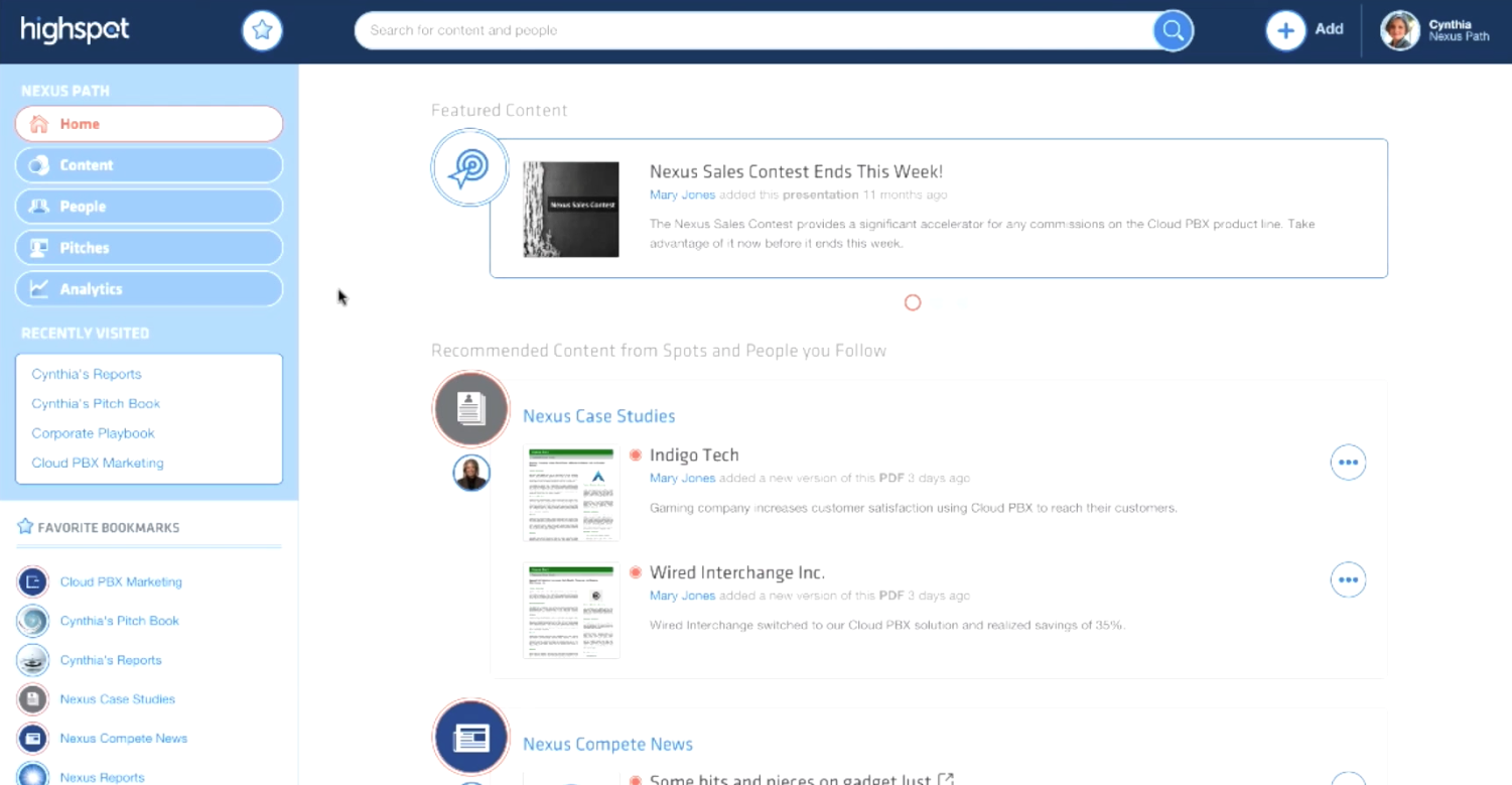 Highspot Reviews and Pricing 2020