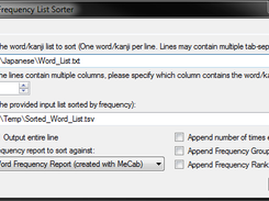 Japanese Frequency List Sorter download | SourceForge.net
