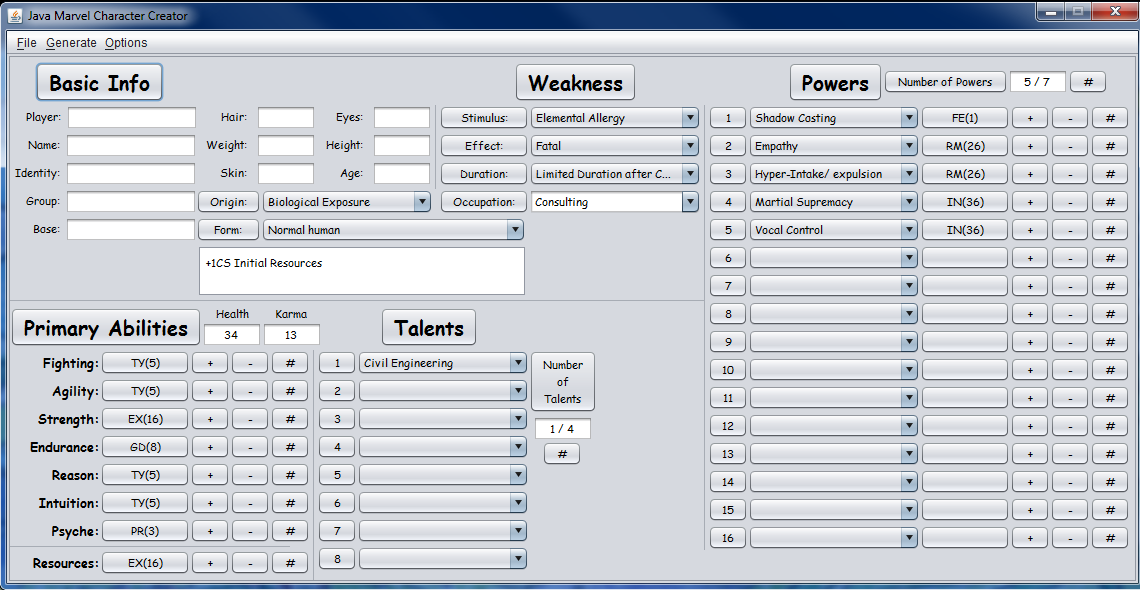 Rpg Character Generator Program - designstudiodagor