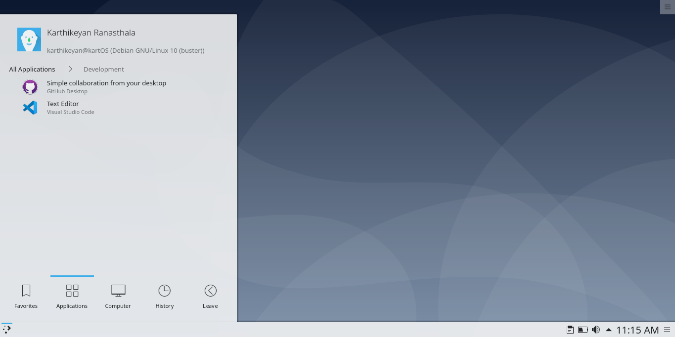 kde desktop environment github
