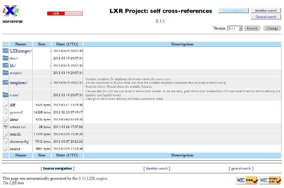 linux cross reference lxr