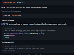 NoSleep.js download | SourceForge.net