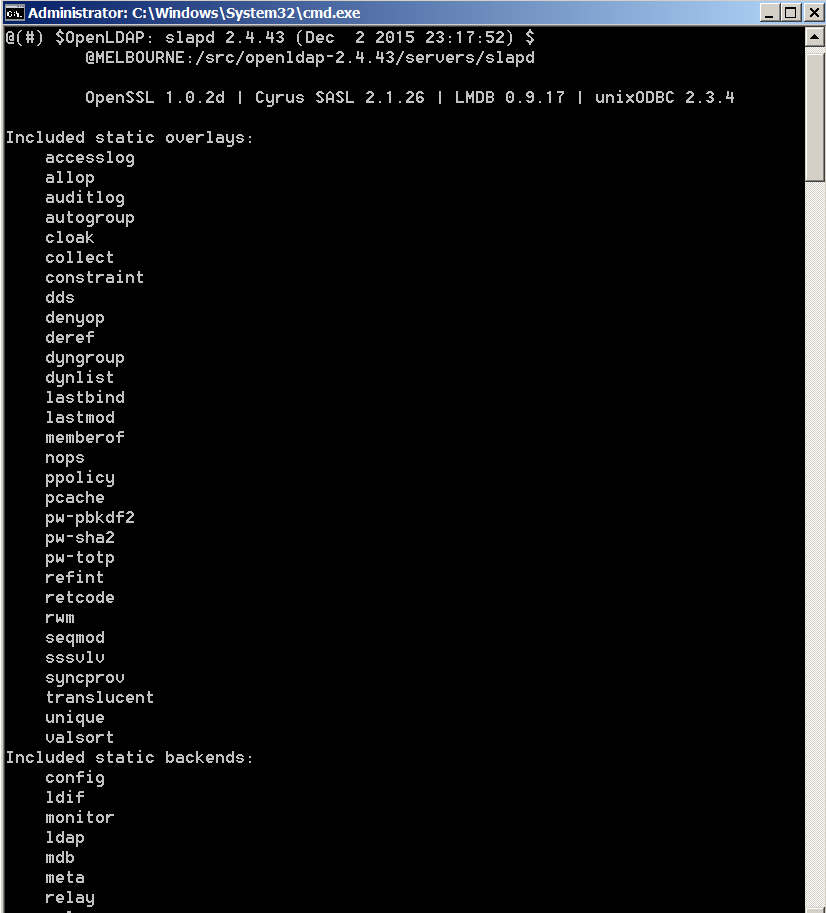 OpenLDAP for Windows download | SourceForge.net