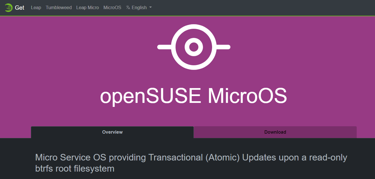 opensuse microos