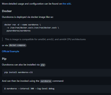 Ouroboros Docker Ouroboros, Actualizar Contenedores Docker
