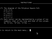 The Polybius Square Encipher/Decipher download | SourceForge.net