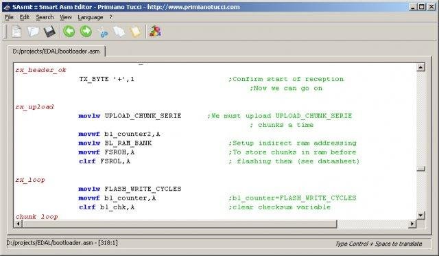 SAsmE - Smart Asm Editor for PIC micros download | SourceForge.net