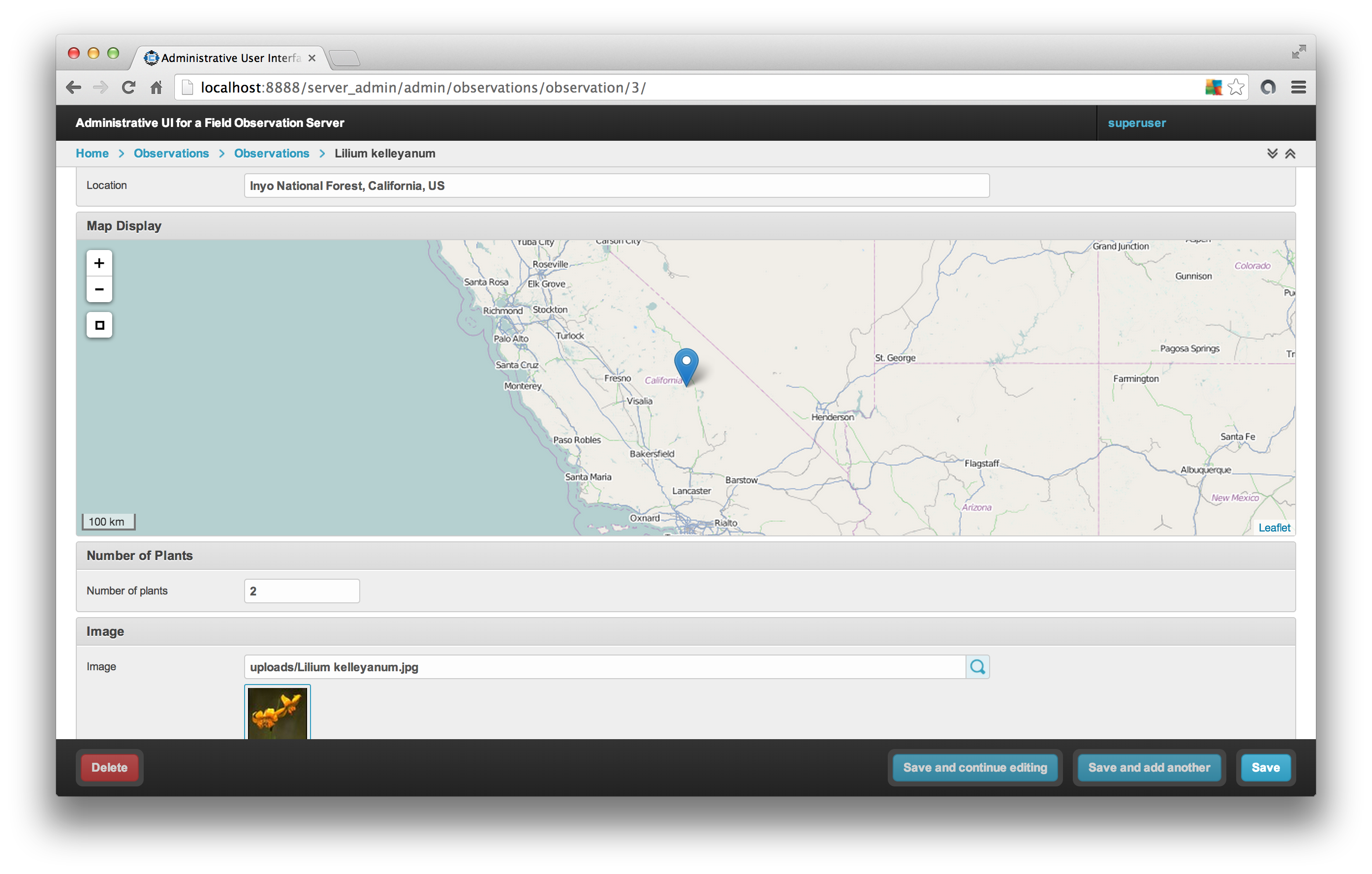 Admin UI for a Field Observation Server download | SourceForge.net