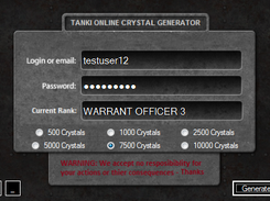 Tanki Online Crystal Generator download | SourceForge.net