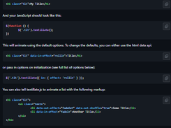 Textillate.js download | SourceForge.net