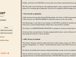 Opera Mini vs. The Classic Browser vs. Via Browser Comparison