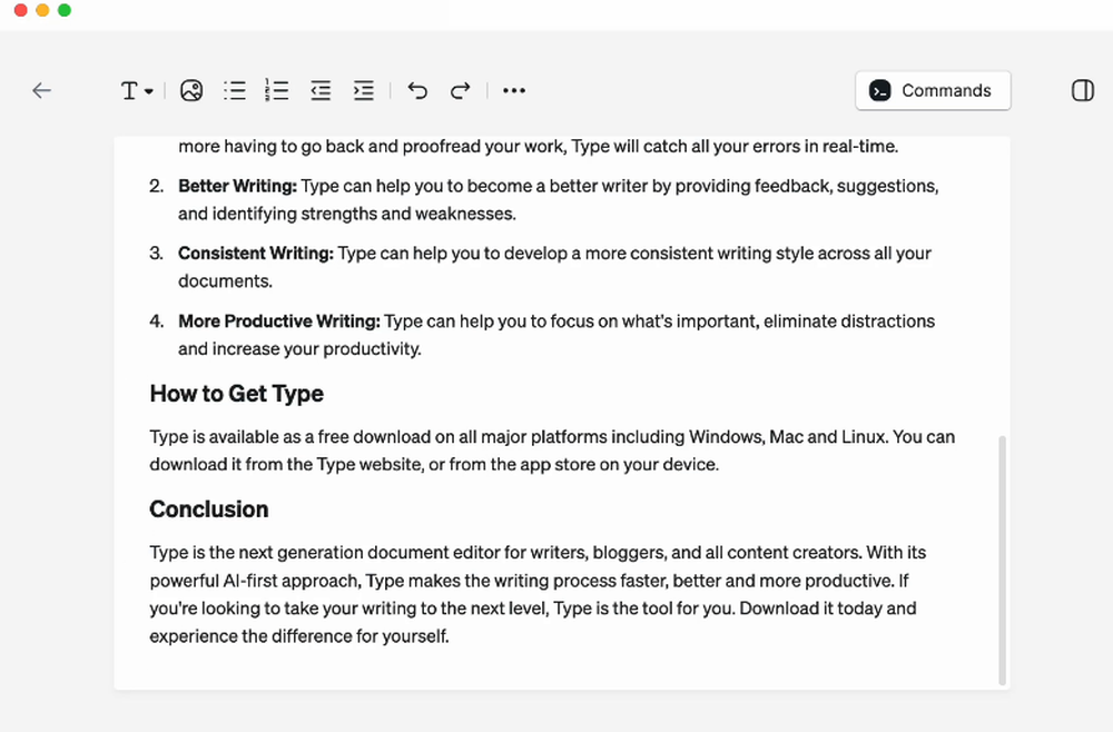Type AI Reviews in 2025