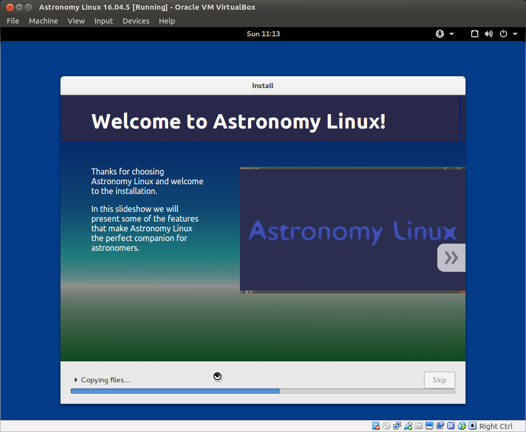 astronomy linux