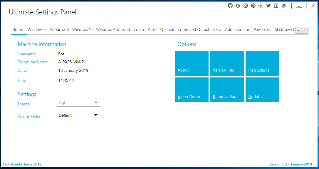 ultimate settings panel