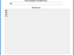 Word Unscrambler download | SourceForge.net
