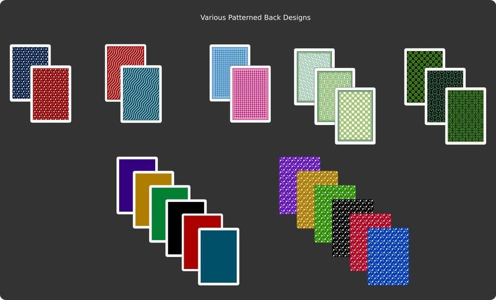 Playing Card Back Design Vector