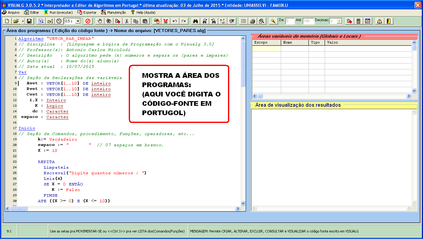 VISUALG 3.0 download | SourceForge.net
