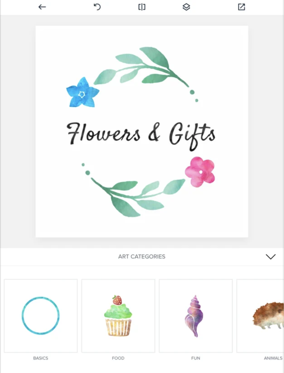 watercolour logo maker